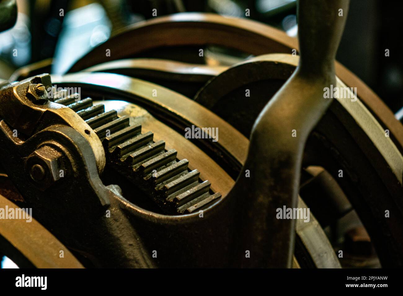 Printing Press Gear Stock Photo - Alamy