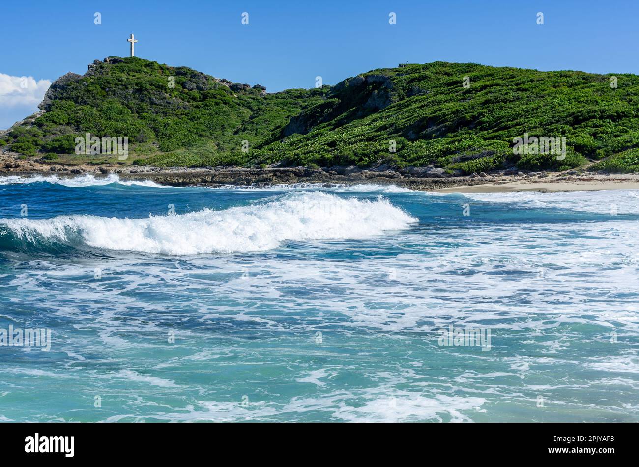 Pointe des chateaux, Guadeloupe, Caribbean, France Stock Photo - Alamy