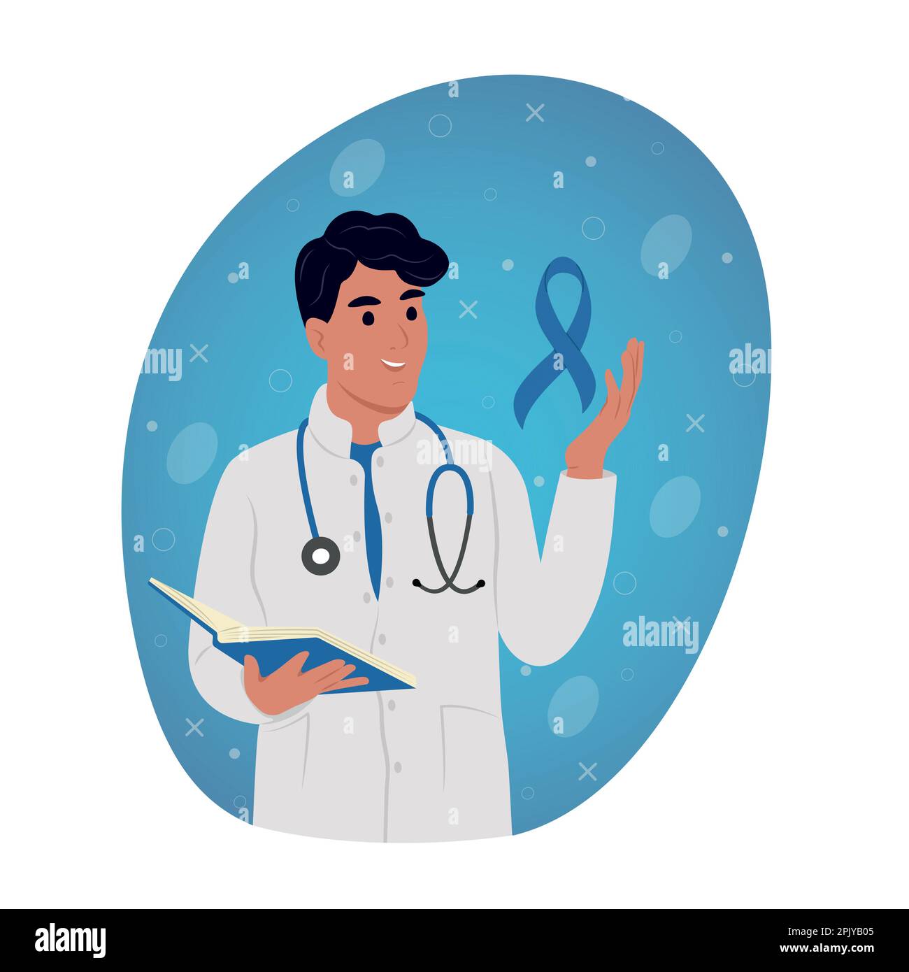 June 11 - World Prostate Cancer Day. Prostate cancer awareness ribbon ...