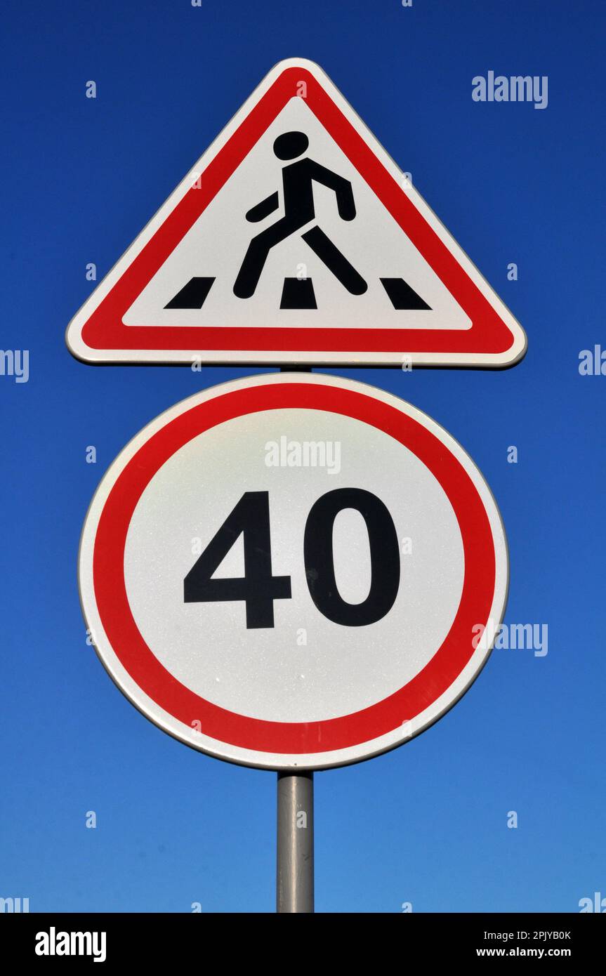 Road sign. Graphic drawing to communicate information to road users ...