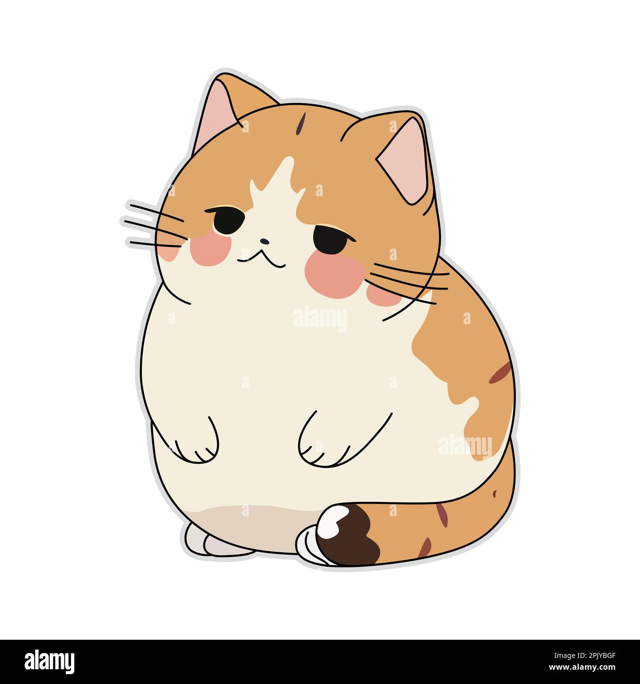 Cartoon cat logo hi-res stock photography and images - Alamy