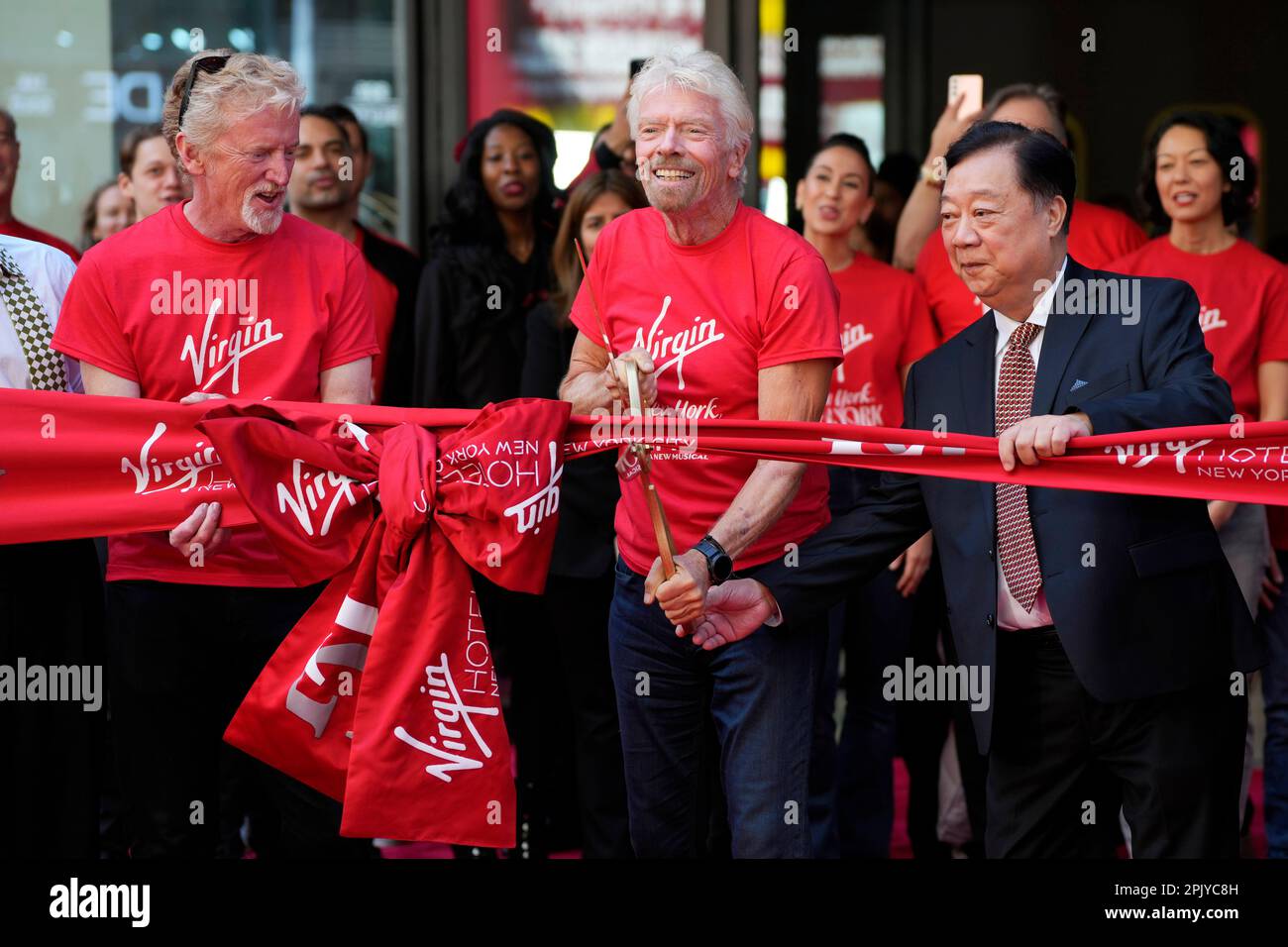 Virgin Hotels CEO James Bermingham, from left, British entrepreneur ...