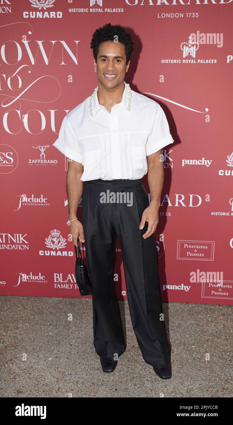 Marcelino Sambe arriving for the launch of the Crown to Couture fashion ...