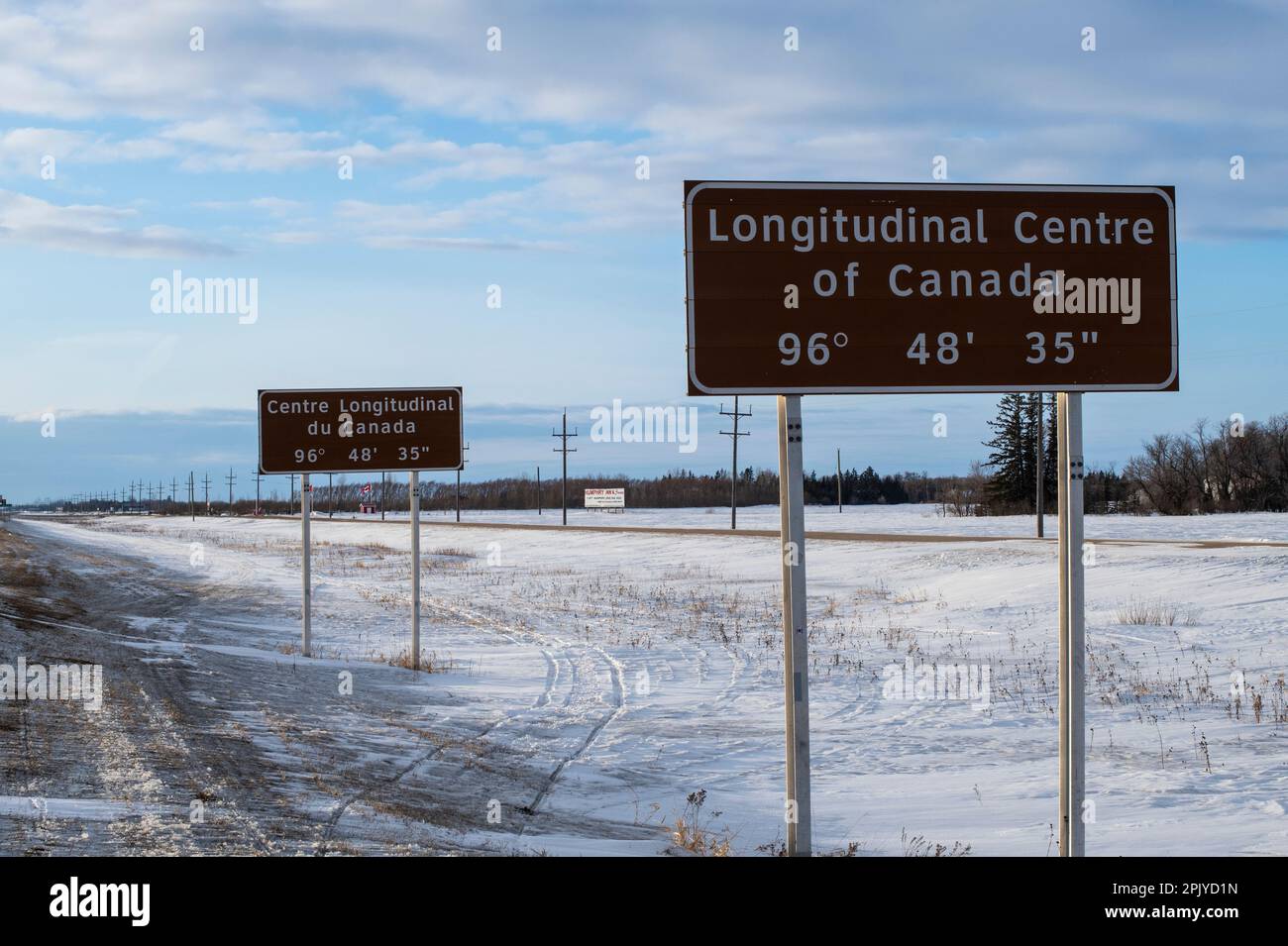 The longitudinal centre of canada sign hi-res stock photography and ...