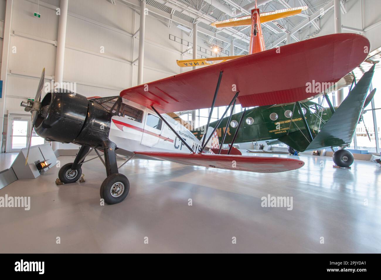 WACO YKC-S at the Royal Aviation Museum of Western Canada in Winnipeg ...
