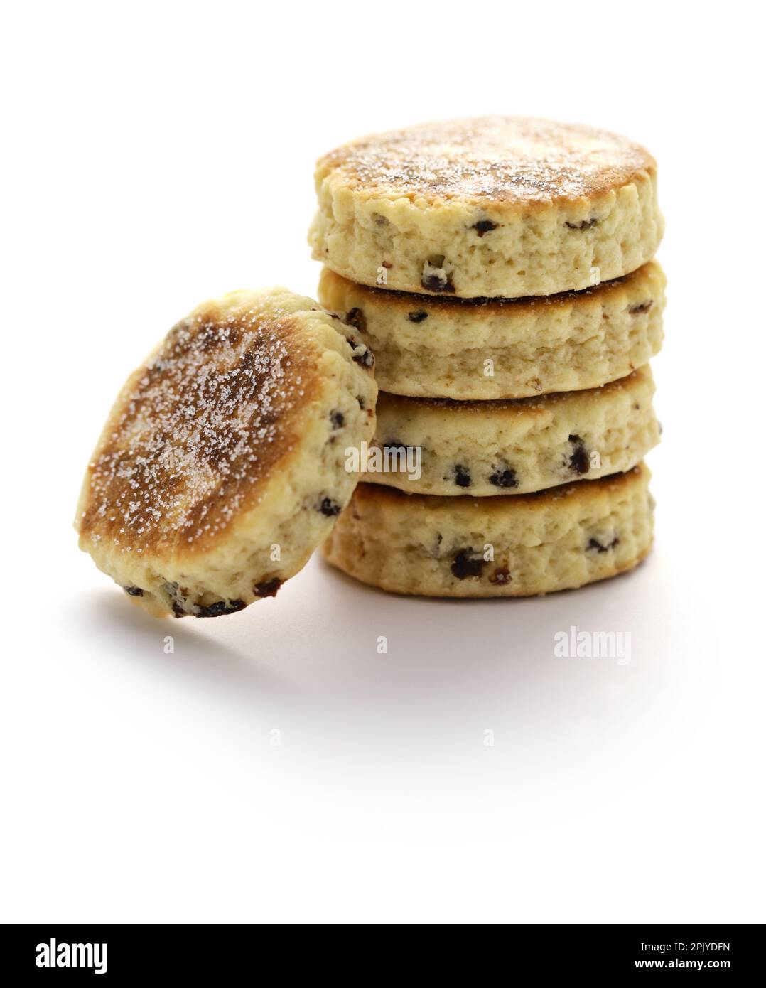 homemade Welsh cakes ( bakestones ) isolated on white background Stock ...