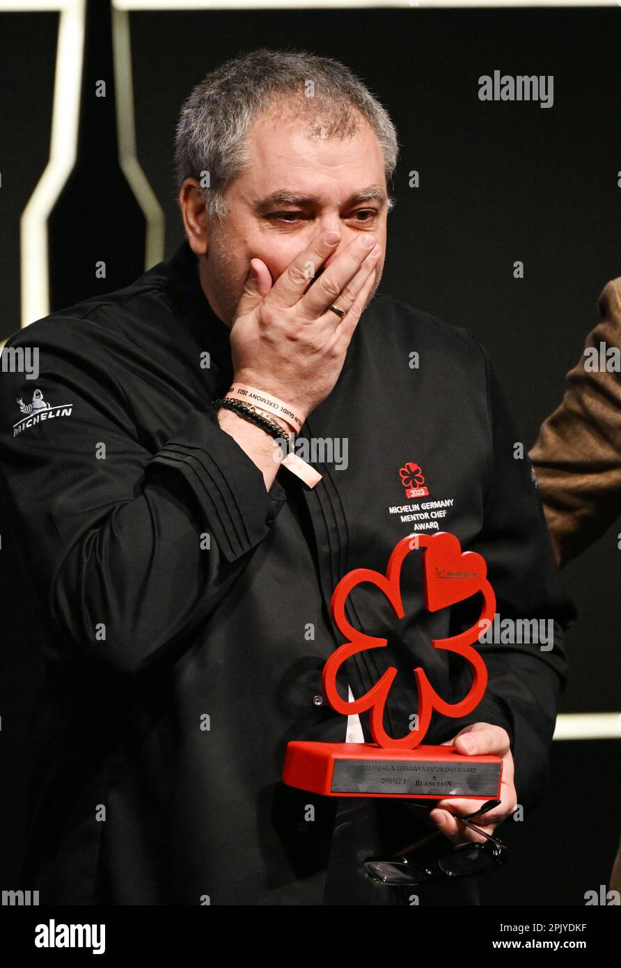 Karlsruhe, Germany. 04th Apr, 2023. Christian Bau from the three-star ...