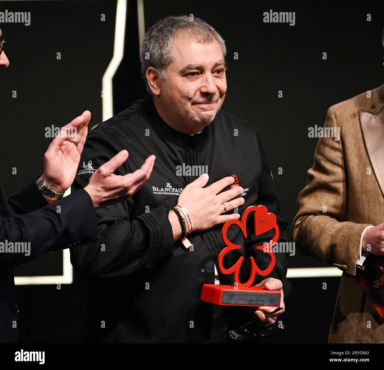 Karlsruhe, Germany. 04th Apr, 2023. Christian Bau from the three-star ...