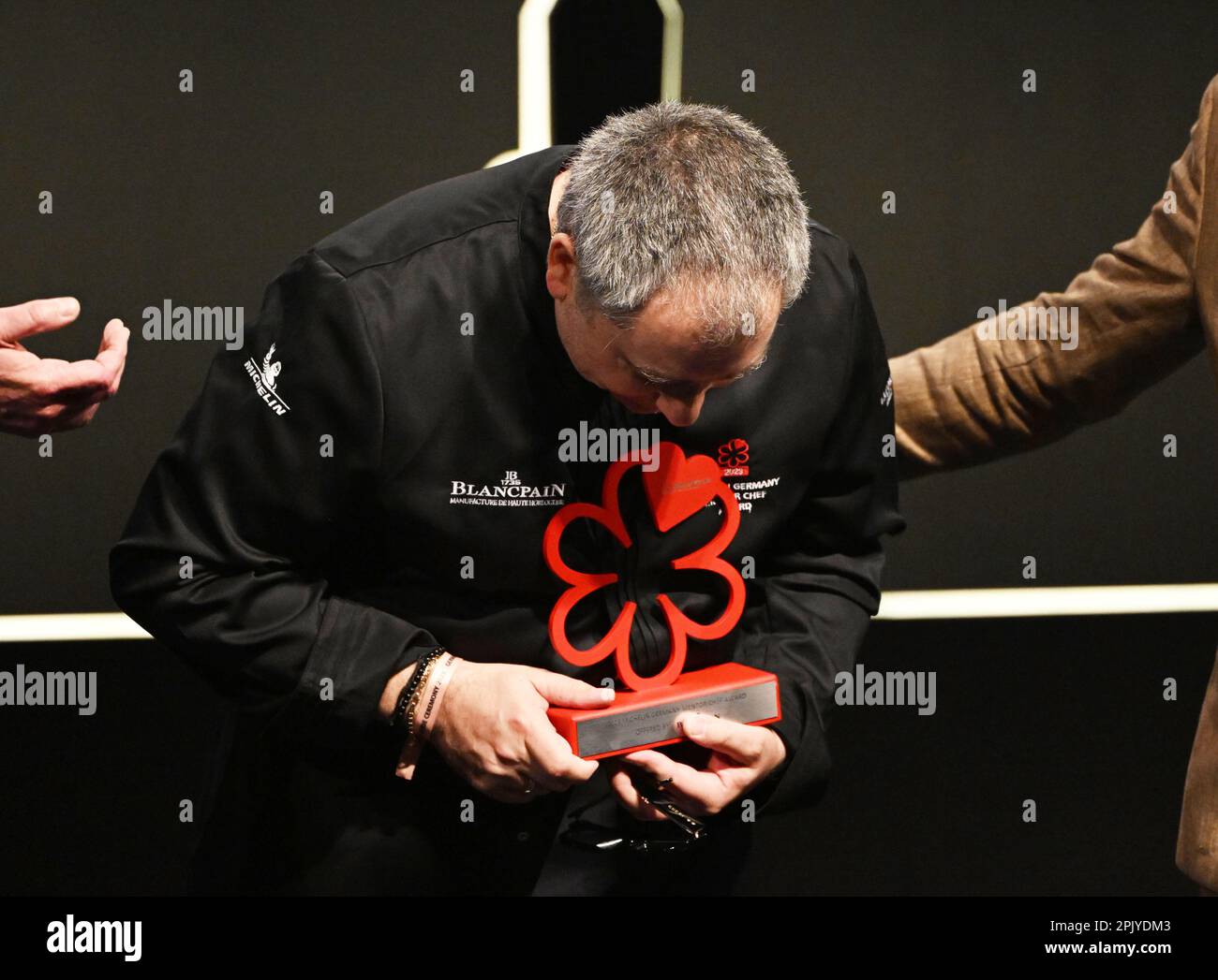 Karlsruhe, Germany. 04th Apr, 2023. Christian Bau from the three-star ...