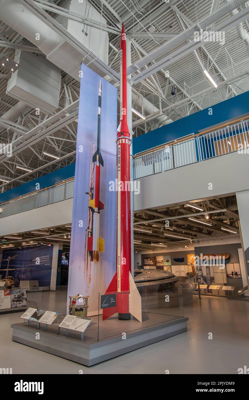 Bristol Black Brant IVB sounding rocket at the Royal Aviation Museum of ...
