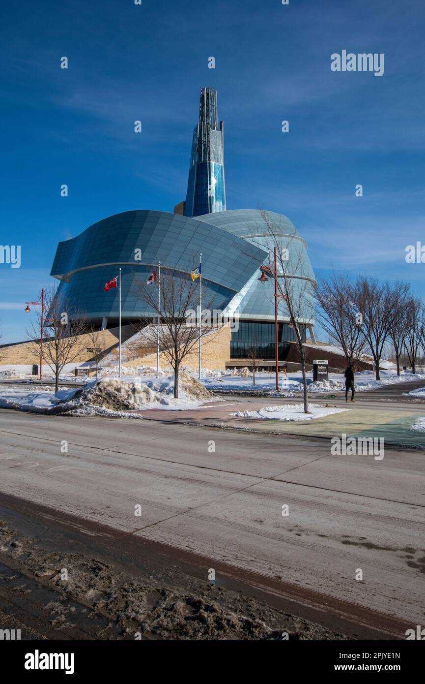 Canadian Museum for Human Rights in Winnipeg, Manitoba, Canada Stock ...