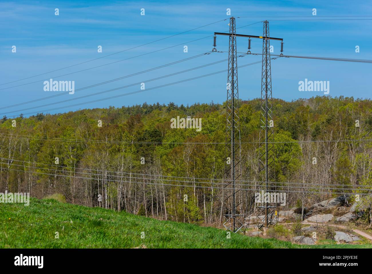 Electricity power lines computer hi-res stock photography and images ...