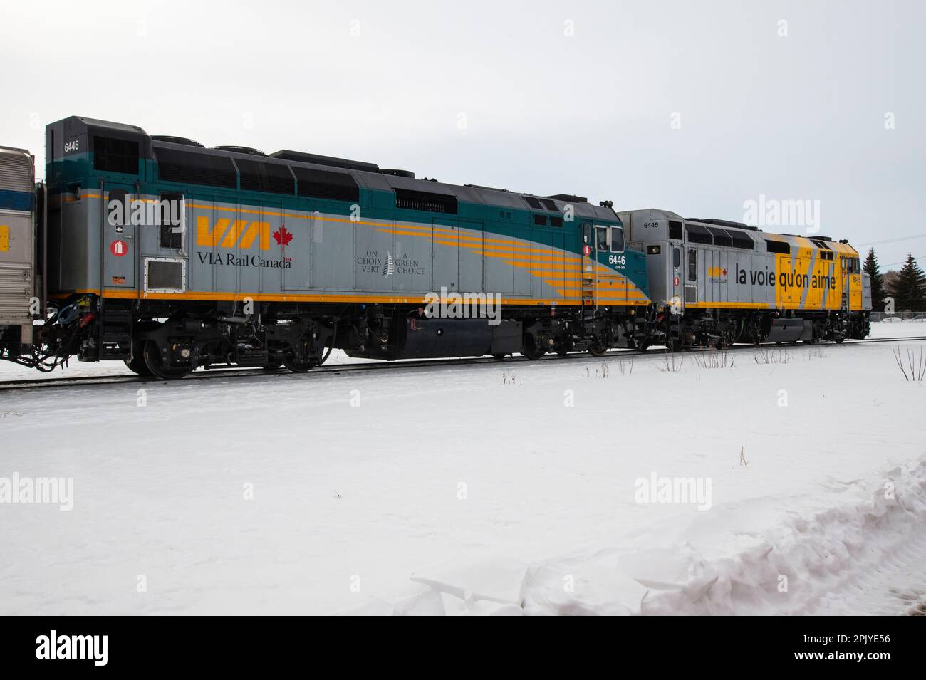 Green train stopped railway hi-res stock photography and images - Alamy