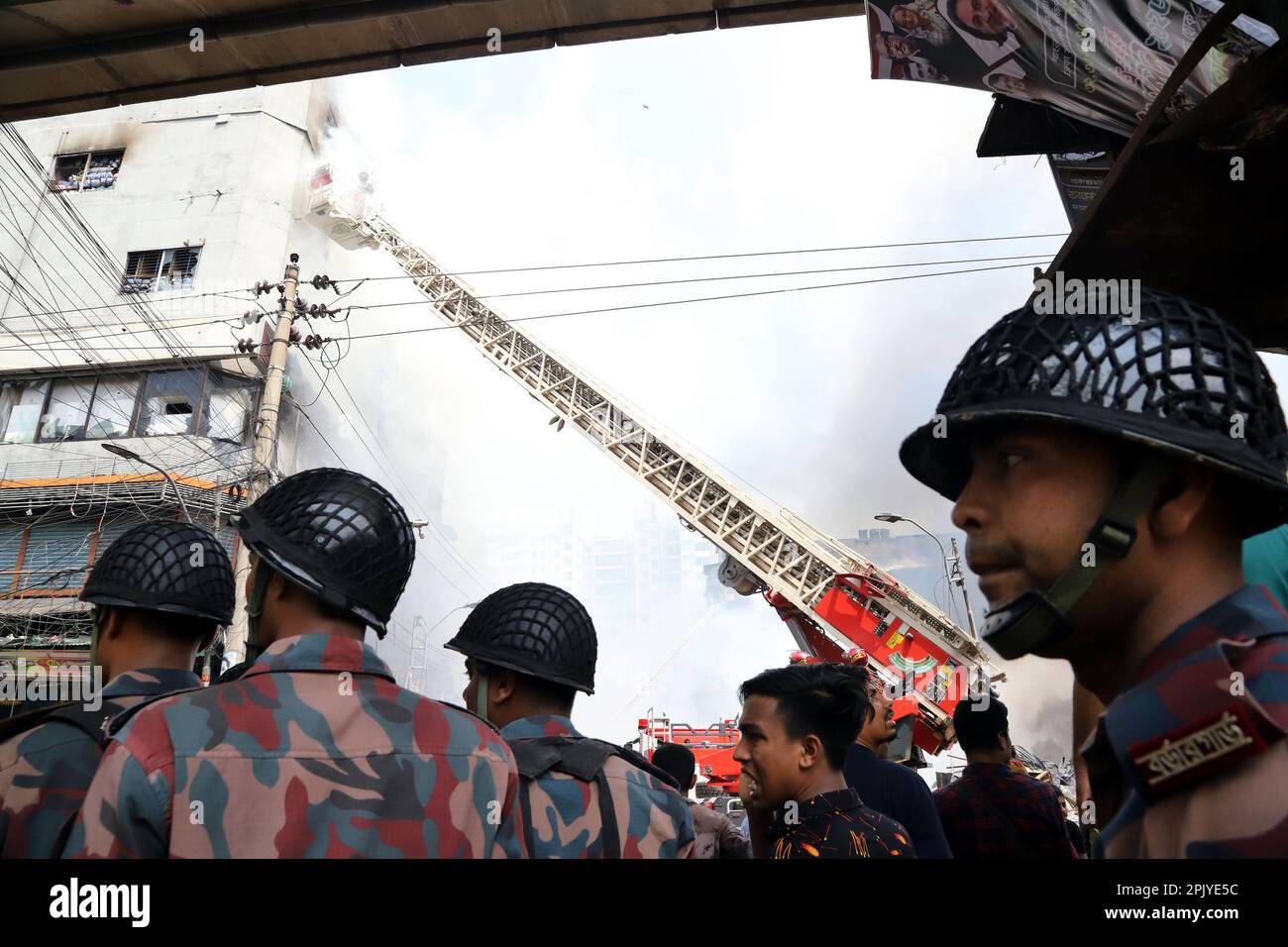 Dhaka, Bangladesh. 04th Apr, 2023. Army, navy and air force join to ...