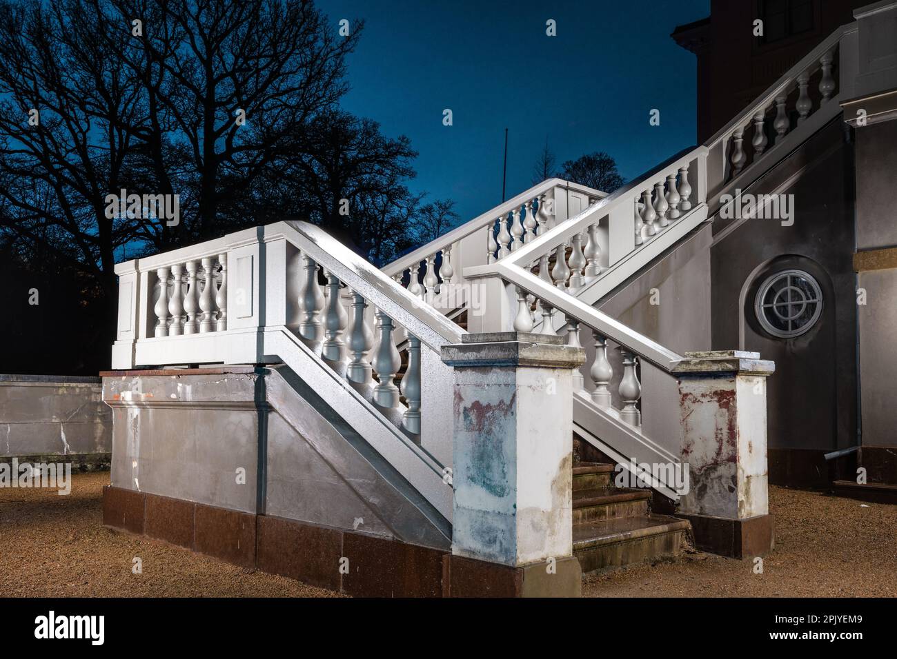 Elaborate stairs of a 18th century estate Stock Photo - Alamy