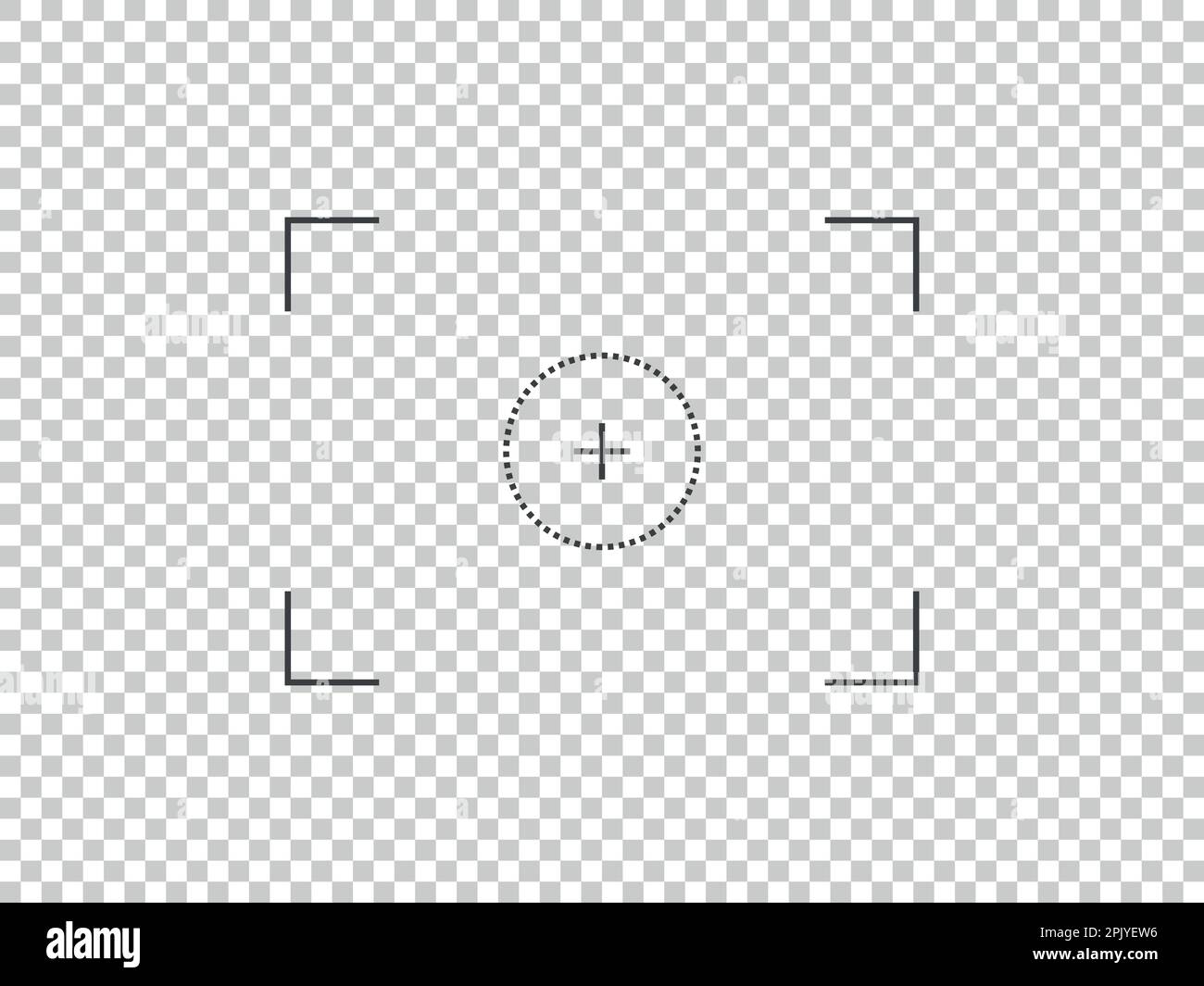 Logo Template with circle camera target icon. Photo camera viewfinder ...