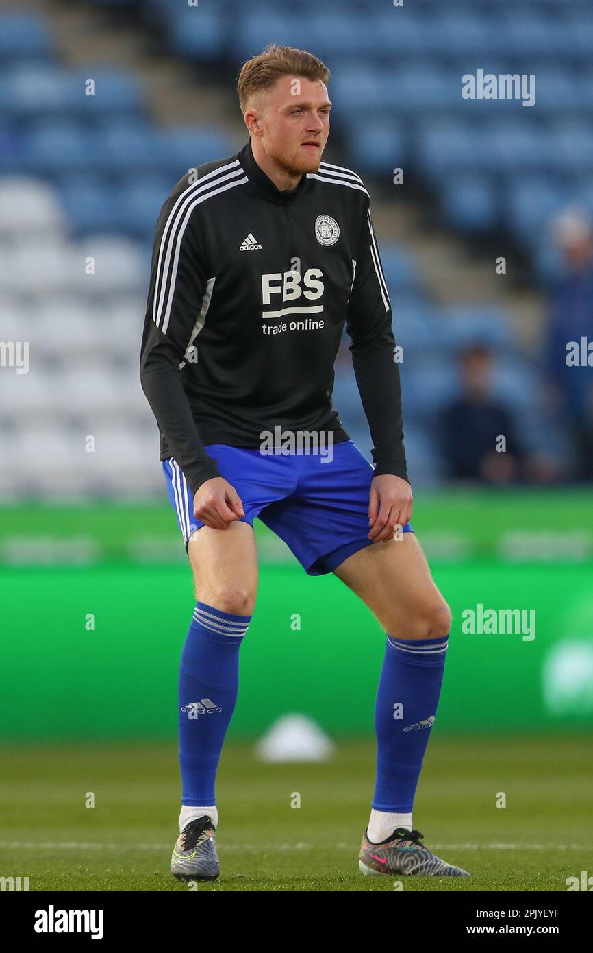 Leicester, UK. 04th Apr, 2023. Harry Souttar #15 of Leicester City ...