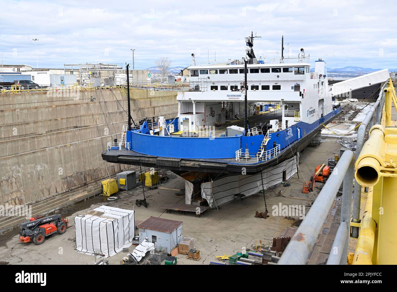 Levis, Canada. 04th Apr, 2023. The Quebec Levis ferry boat Felix ...