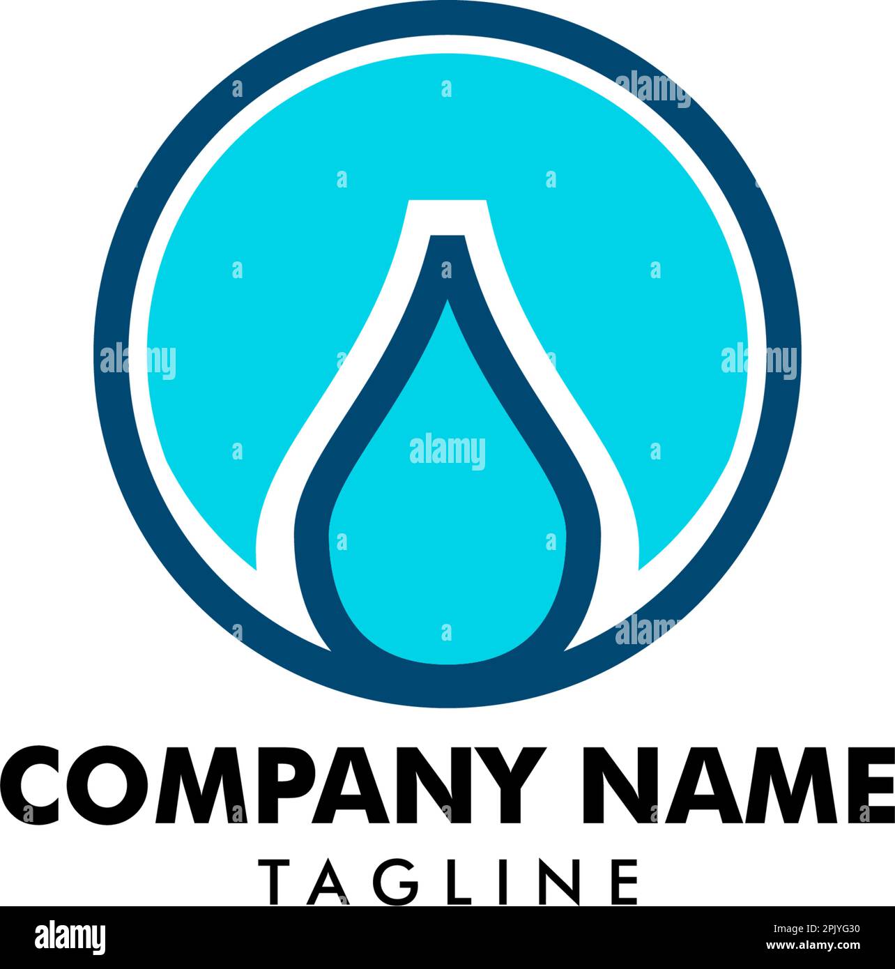 Water drop logo design element vector illustration icon droplet energy ...