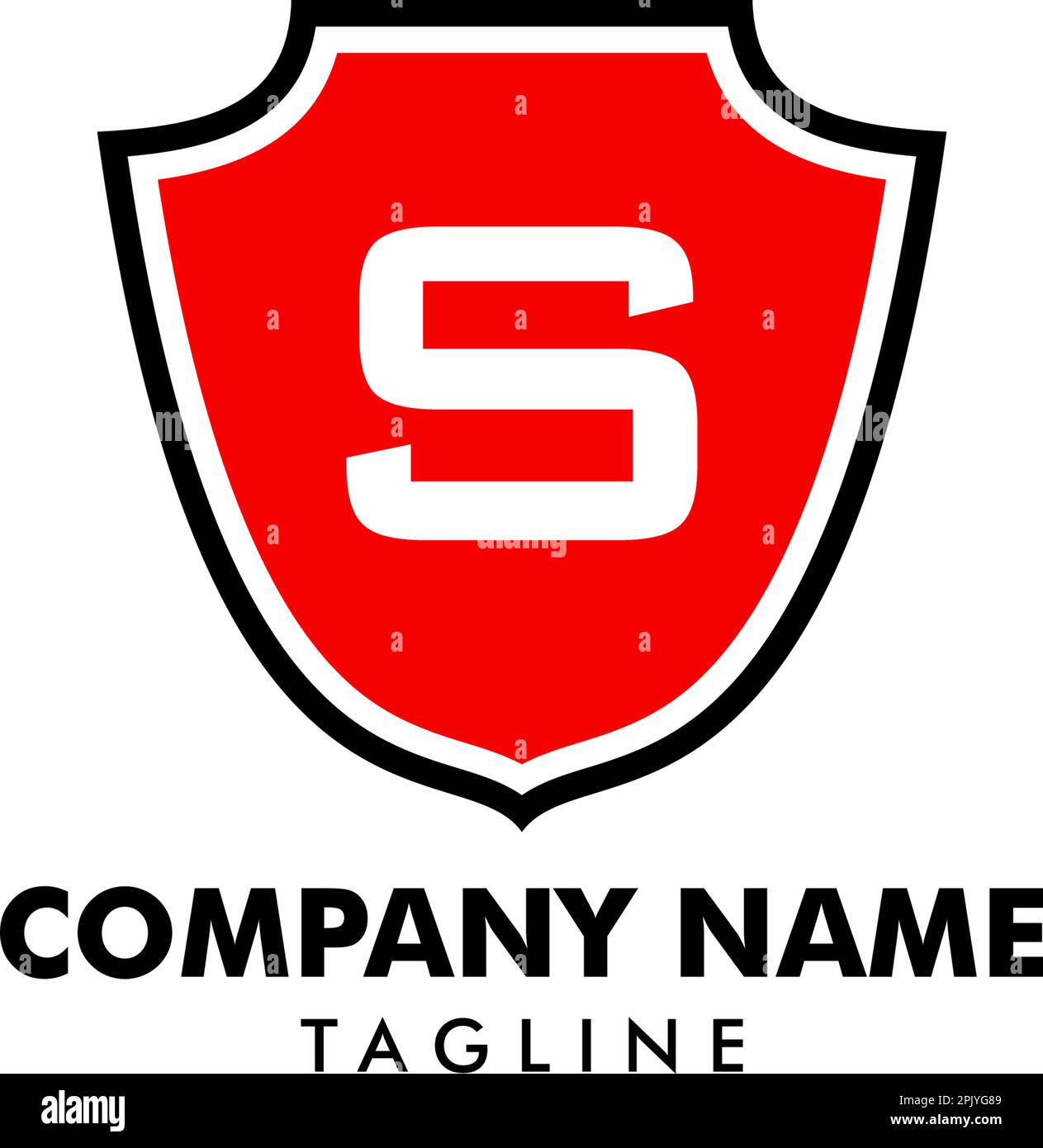 Shield Letter S Logo Template Stock Vector Image & Art - Alamy