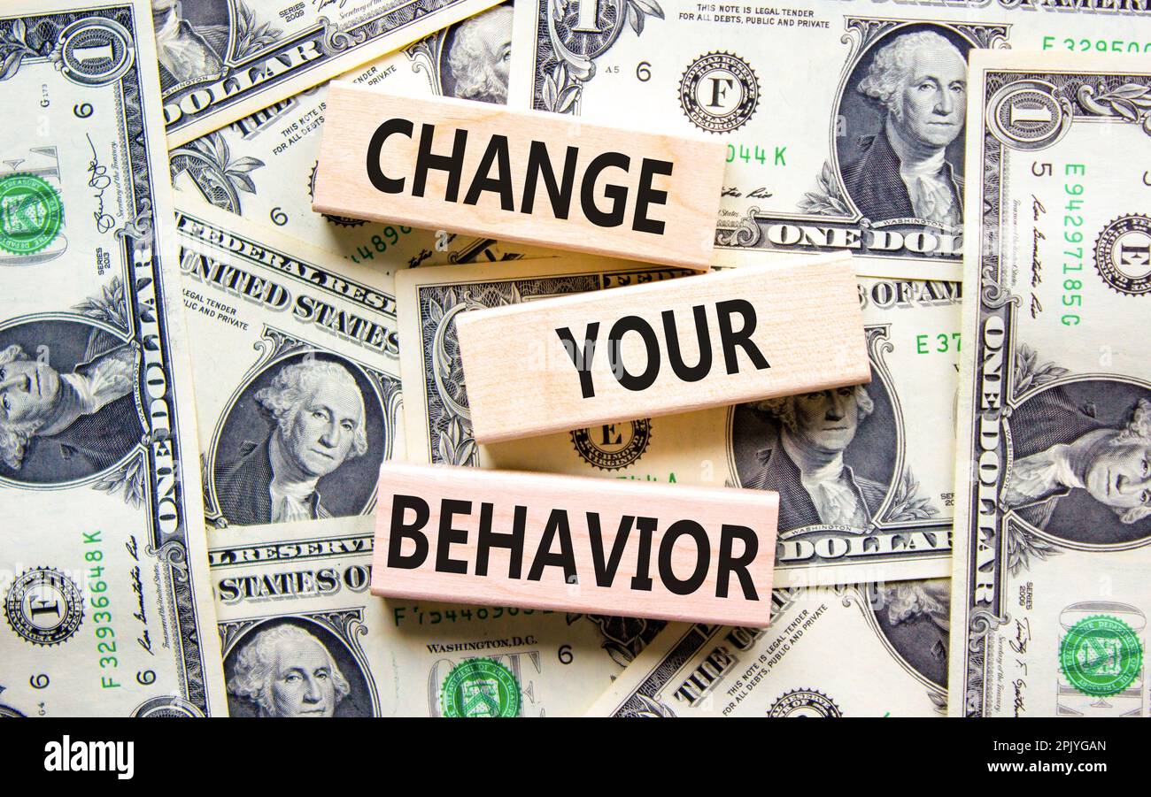 Motivation and Change your behavior symbol. Concept words Change your ...
