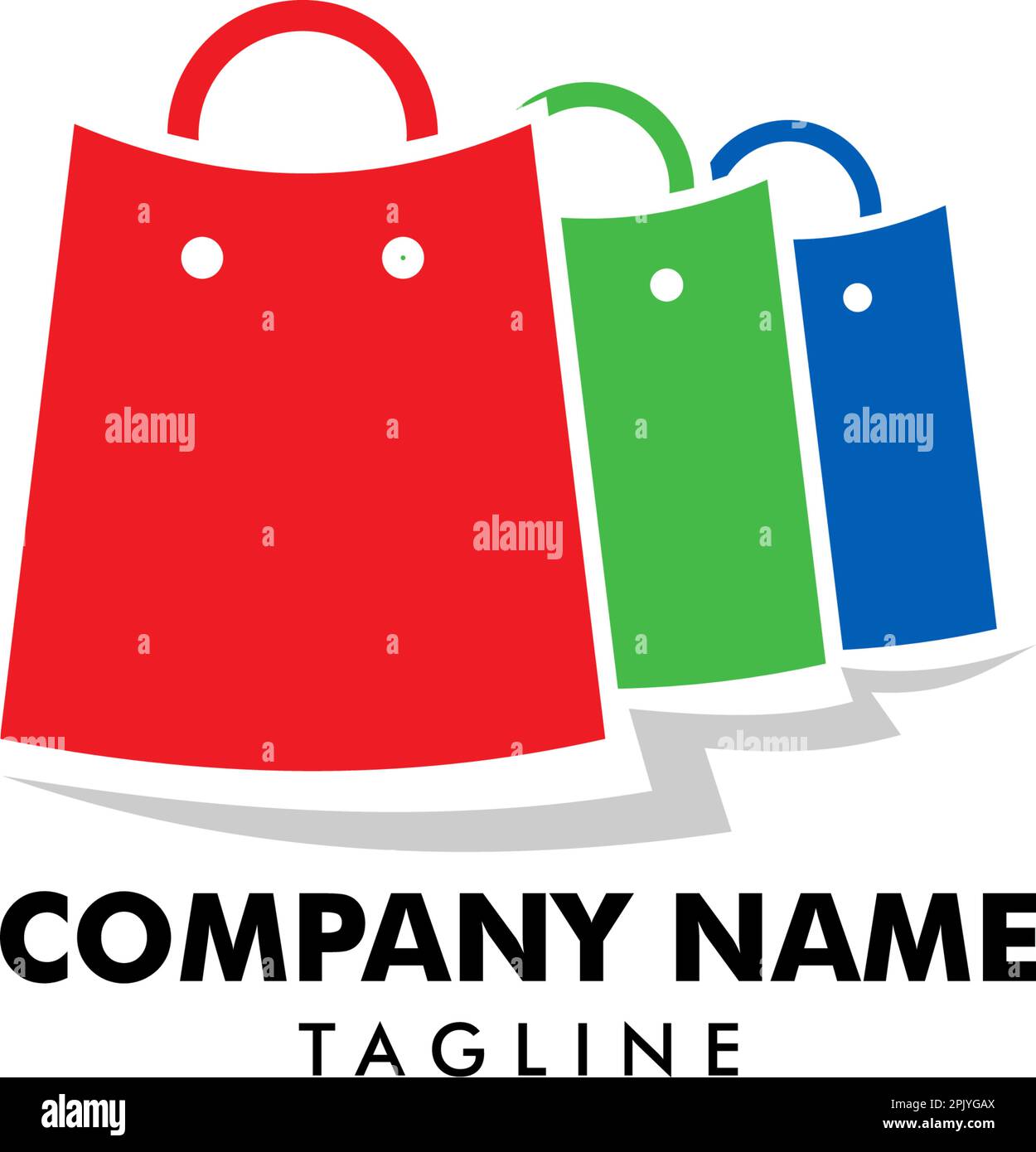 Shopping Bag Vector Logo Design Stock Vector Image & Art - Alamy