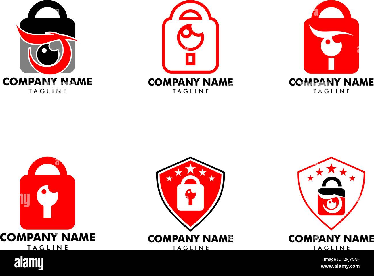 Set of Security Eye Logo Template Stock Vector Image & Art - Alamy