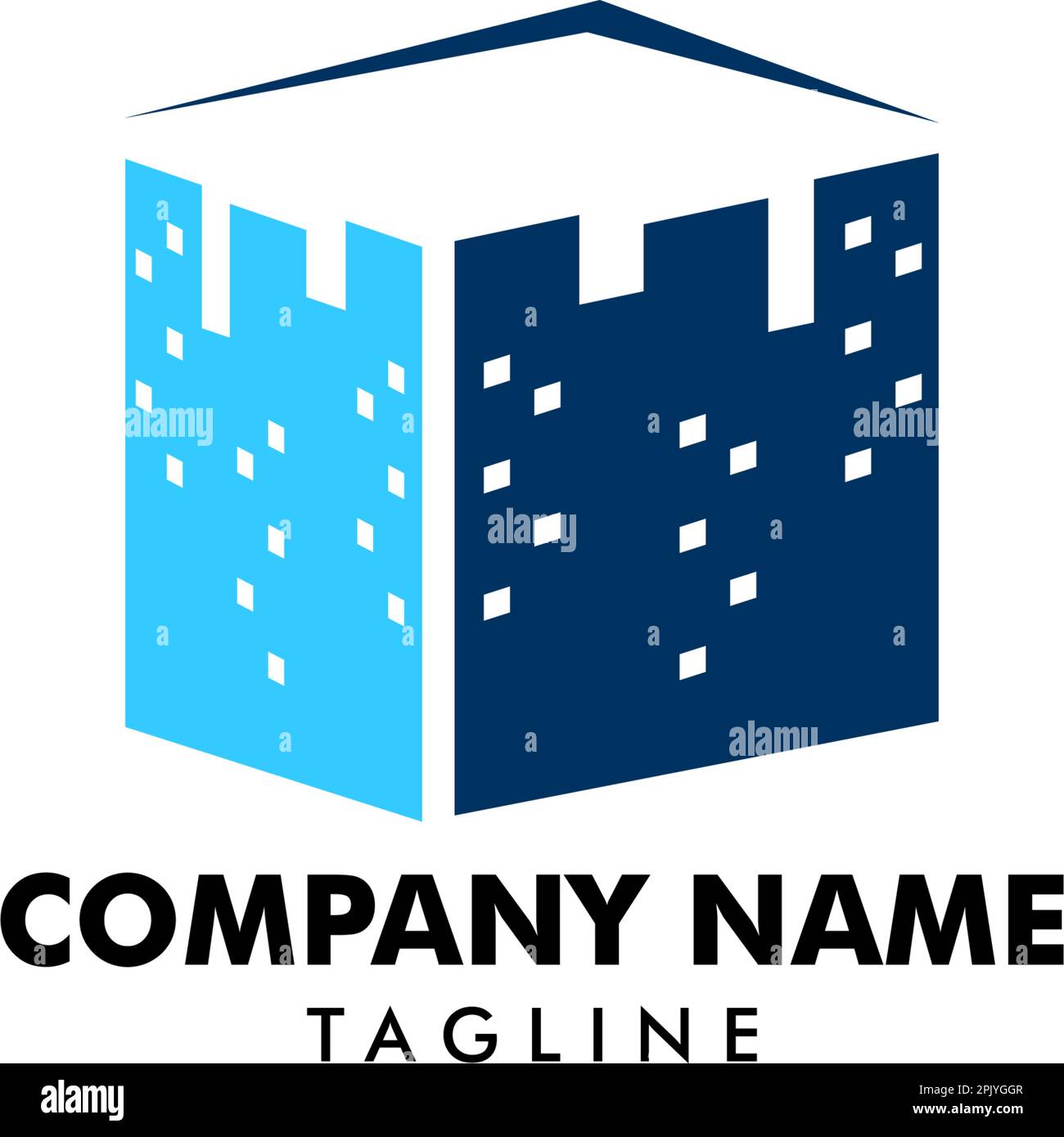 Square city logo vector icon Stock Vector Image & Art - Alamy