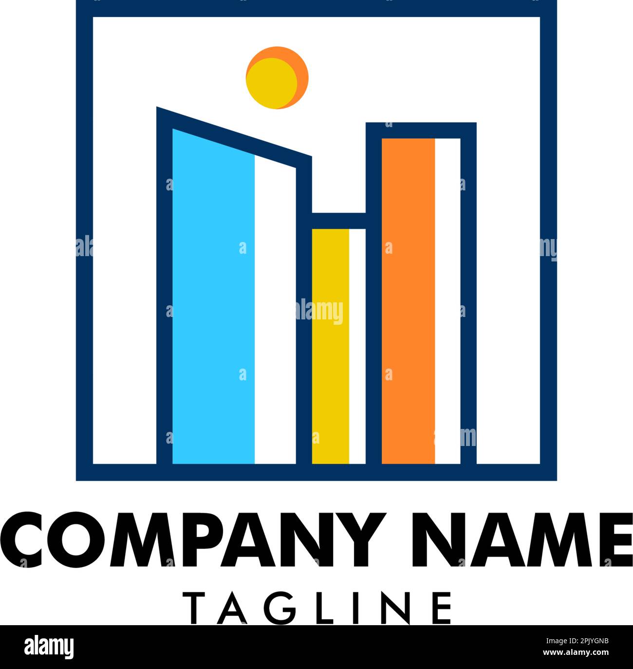 Square city logo vector icon Stock Vector Image & Art - Alamy