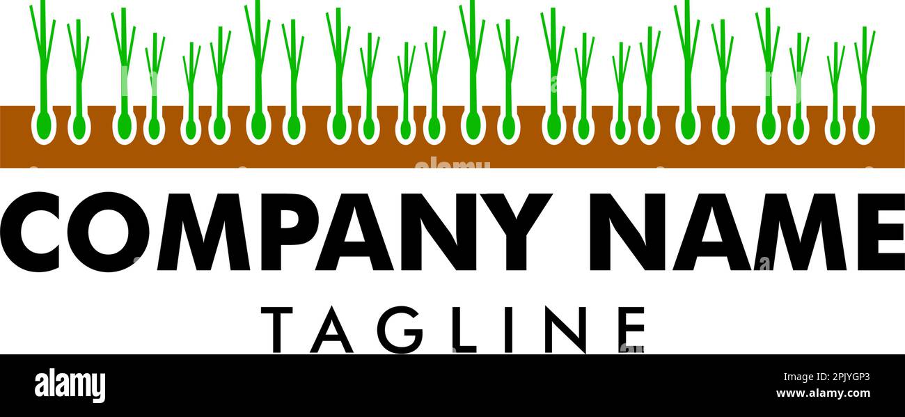 Spring Onion Icon Vector Logo Template Design Stock Vector Image & Art ...