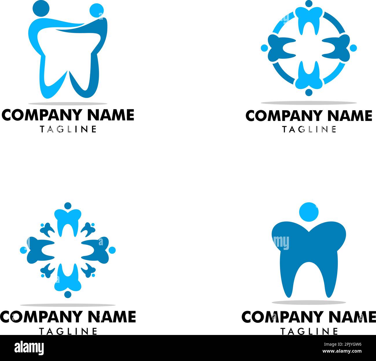 Set of People dental logo Stock Vector Image & Art - Alamy