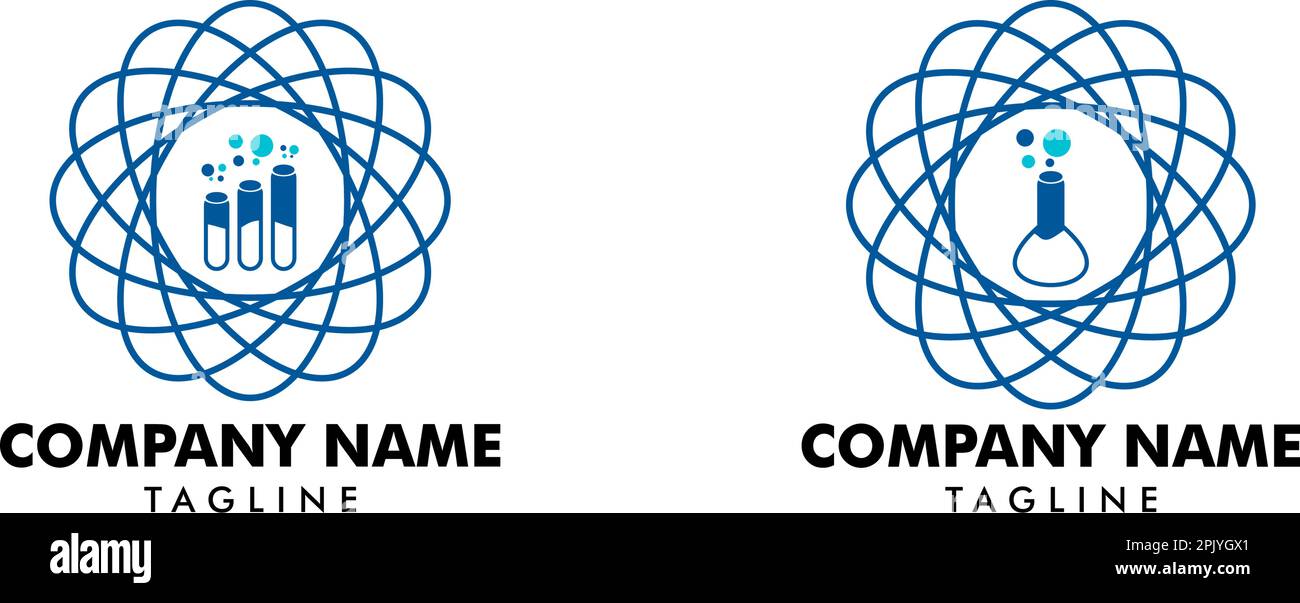 Set of Laboratorium Logo Template Stock Vector Image & Art - Alamy