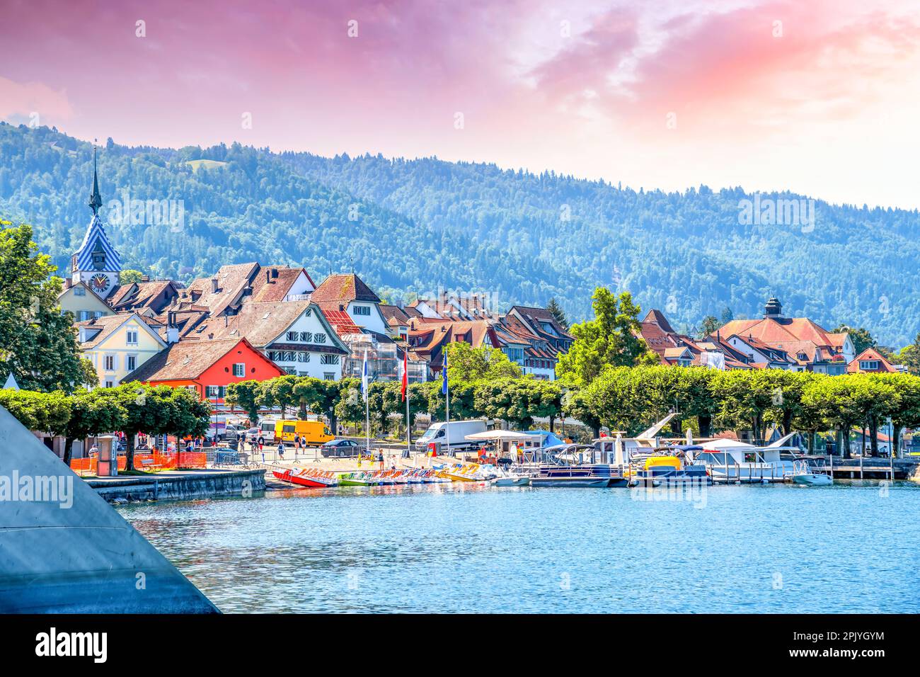 Old city of Zug, Switzerland Stock Photo - Alamy