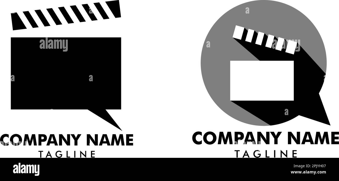 Set of Movie Talk logo template design vector Stock Vector Image & Art ...