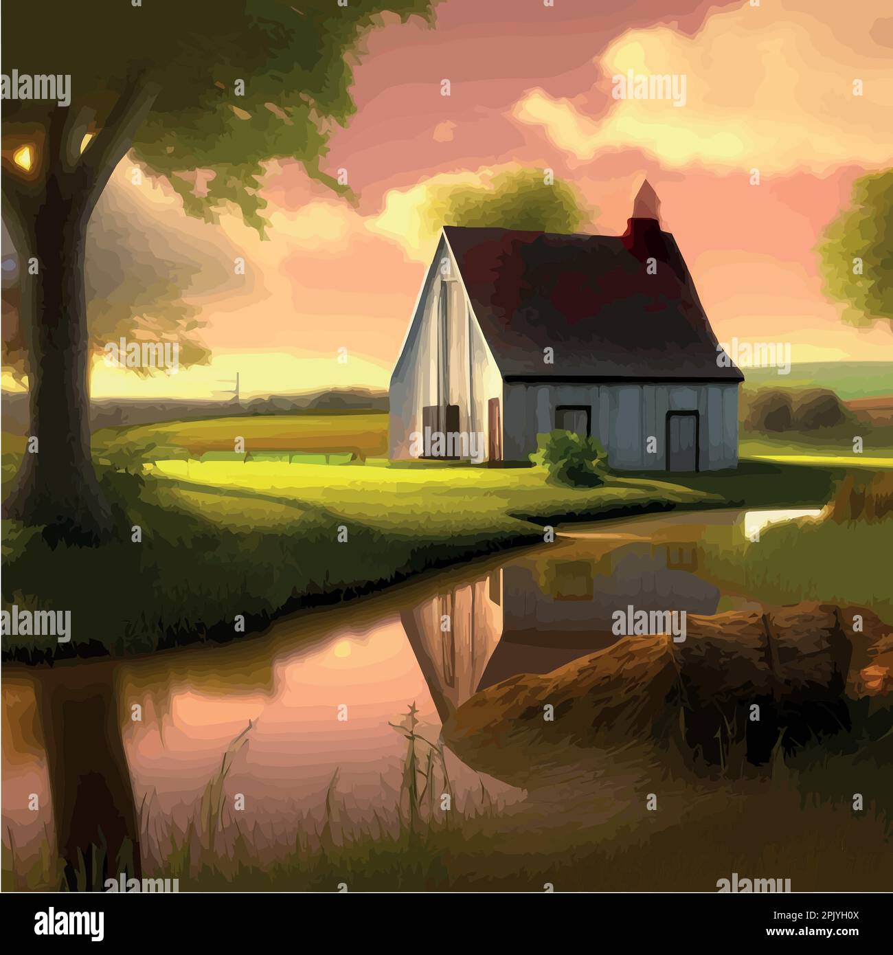 Finland farm Stock Vector Images - Alamy