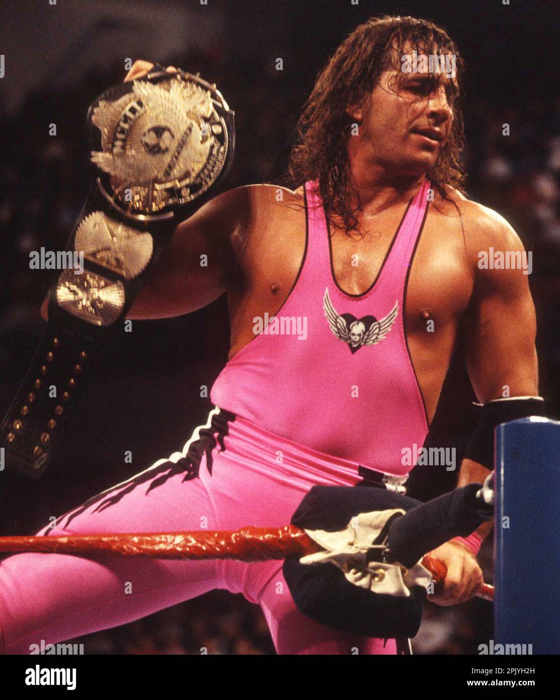1989 Bret Hart Photo by John Barrett/PHOTOlink Stock Photo - Alamy