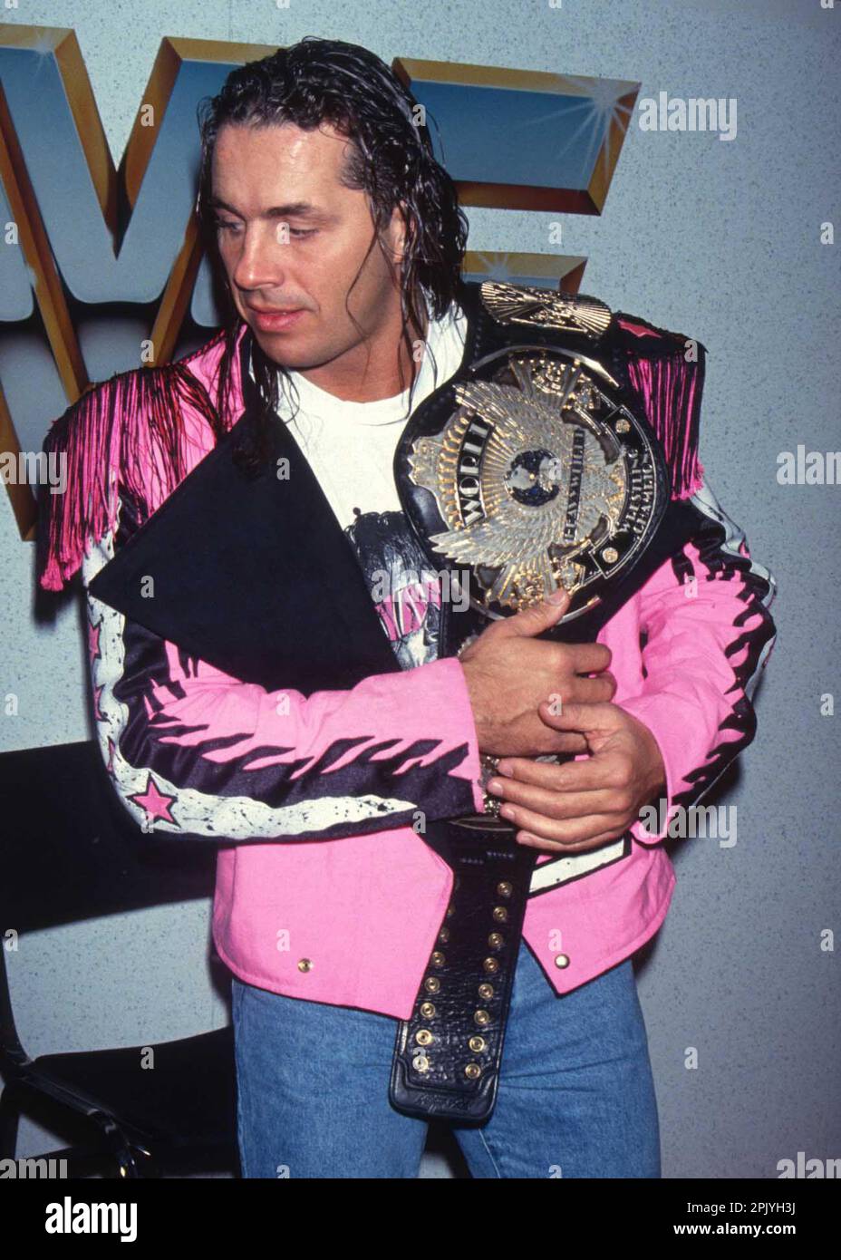1987 Bret Hart Photo by John Barrett/PHOTOlink Stock Photo - Alamy