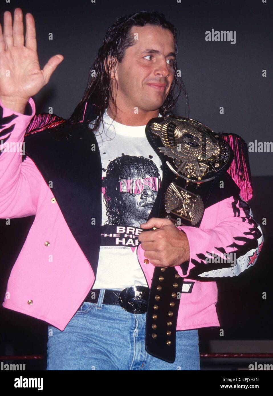 1987 Bret Hart Photo by John Barrett/PHOTOlink Stock Photo - Alamy