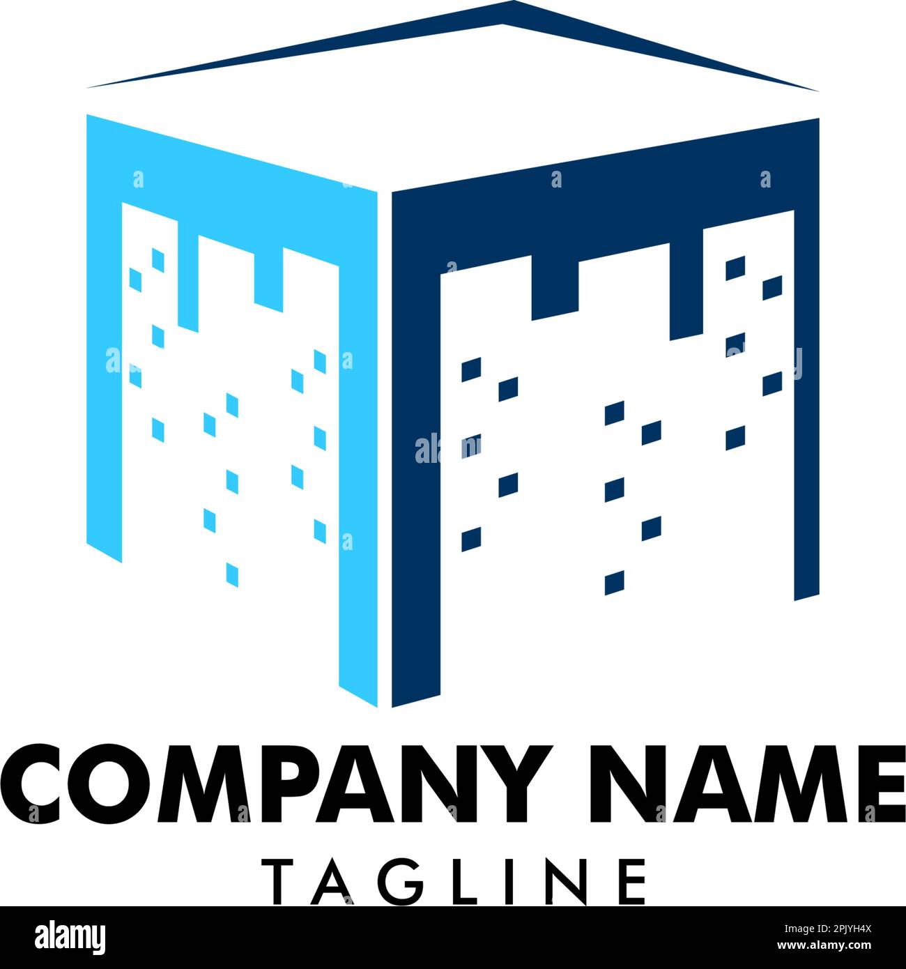 Square city logo vector icon Stock Vector Image & Art - Alamy