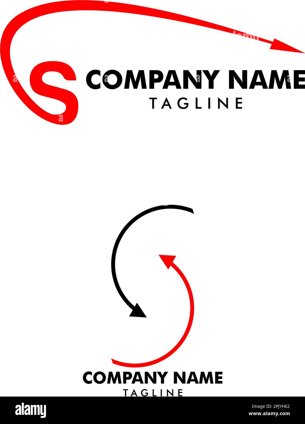 Set of Letter S Arrow Logo Design Element Stock Vector Image & Art - Alamy
