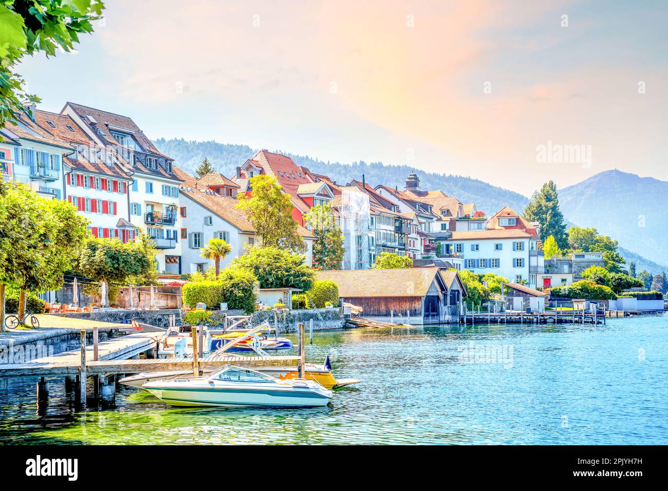 Old city of Zug, Switzerland Stock Photo - Alamy