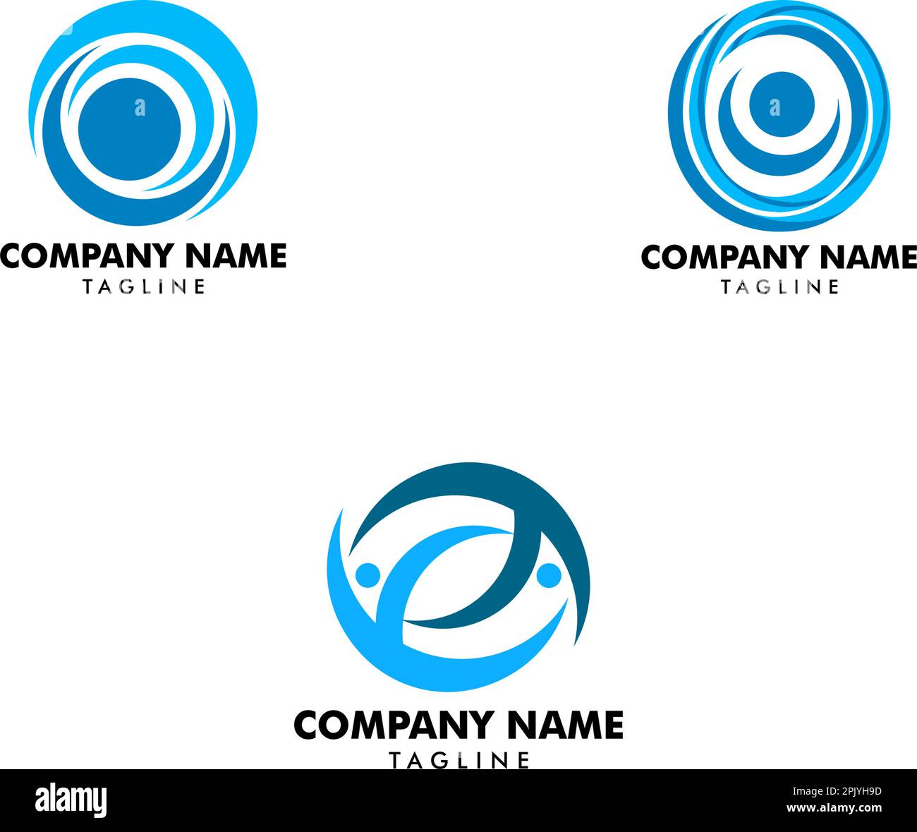 Set of People logo design template with circle Stock Vector Image & Art ...