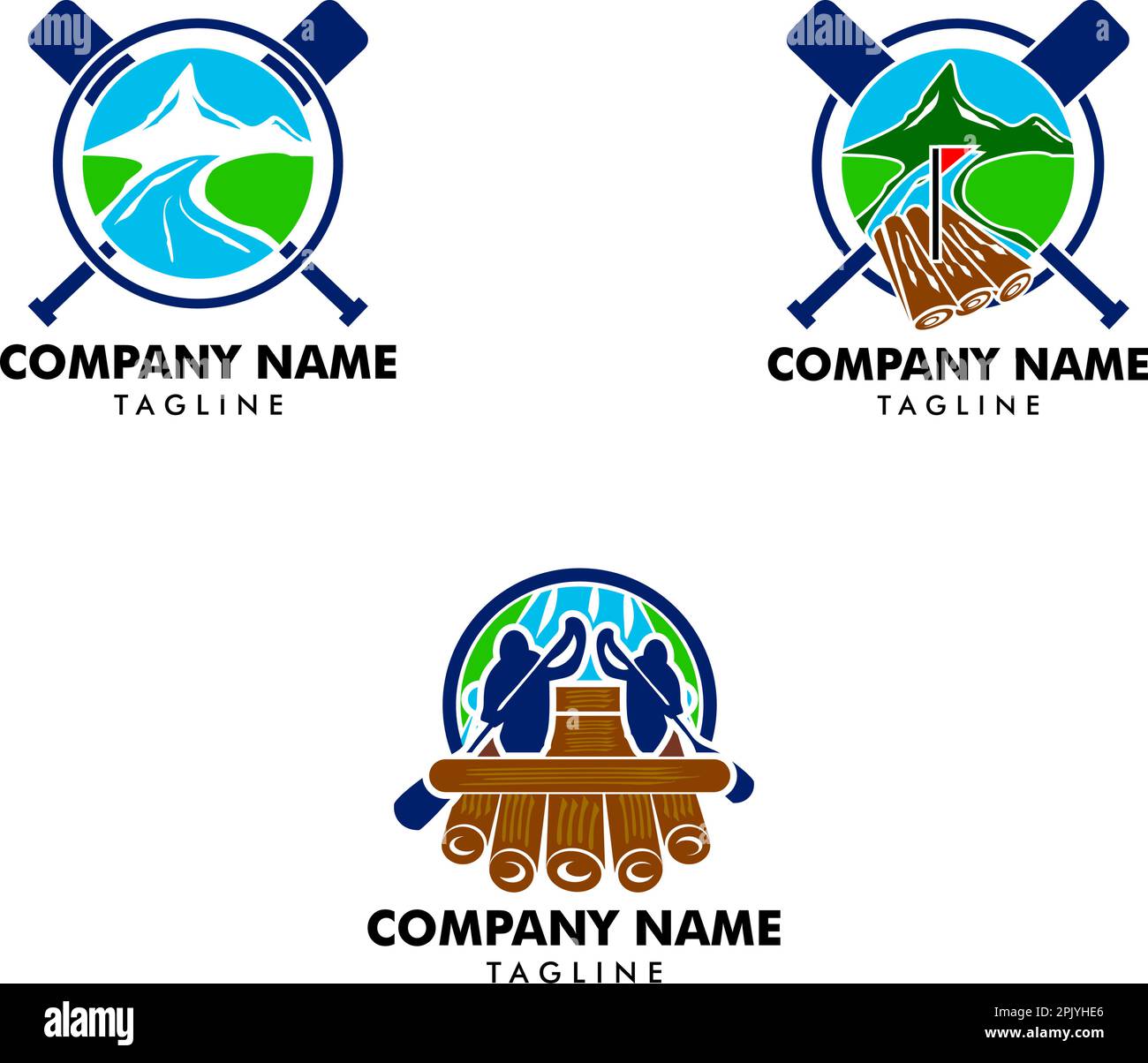 Set of Rafting logo design vector template Stock Vector Image & Art - Alamy
