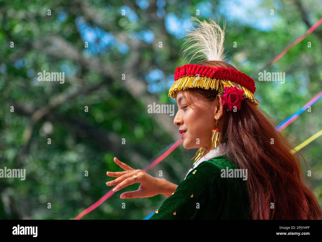 Young girl performs Manipuri Folk Dance Leima Jagoi in Guwahati on 4 ...