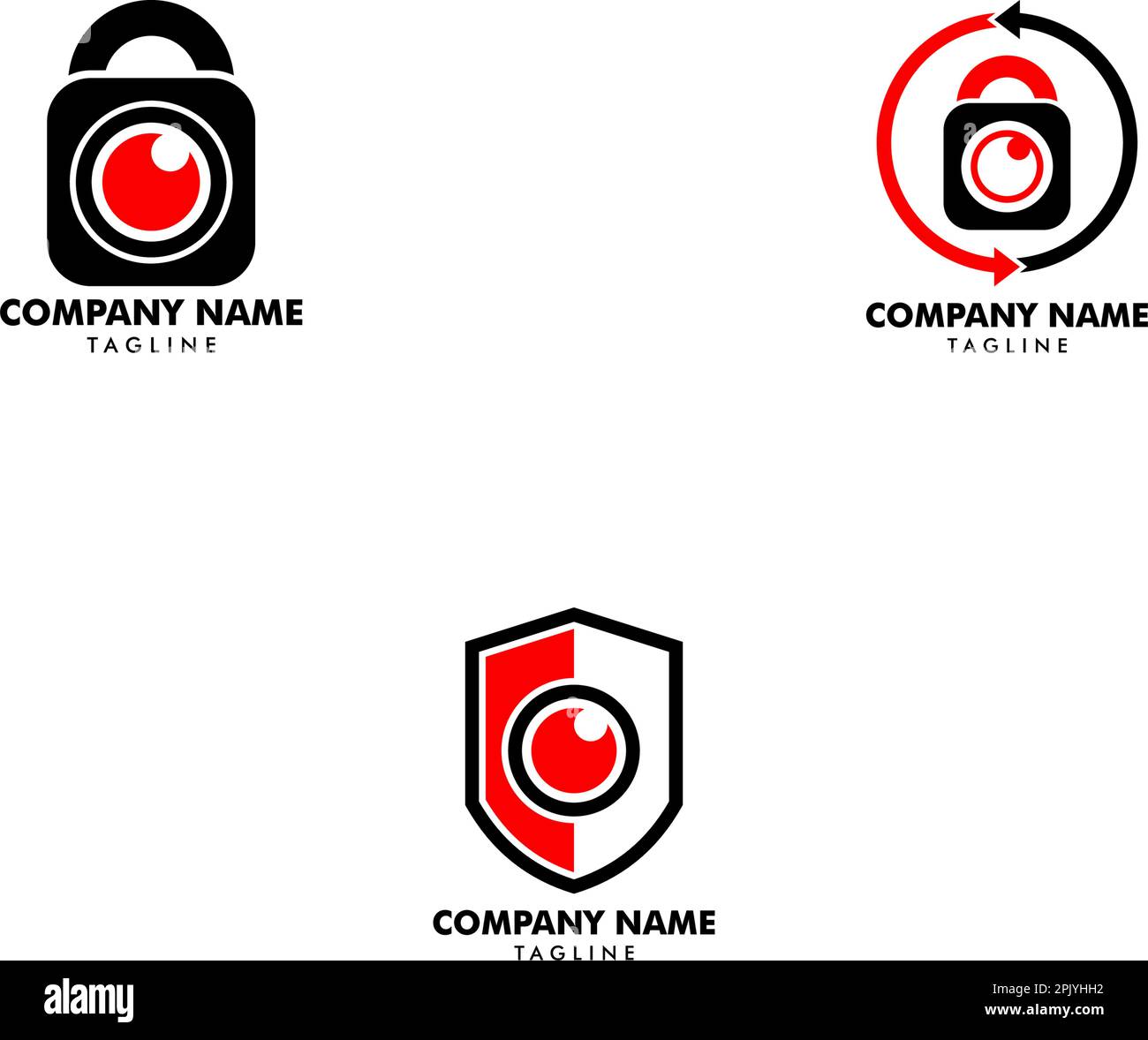 Set of Secure Camera Logo Template Design Vector Stock Vector Image & Art - Alamy