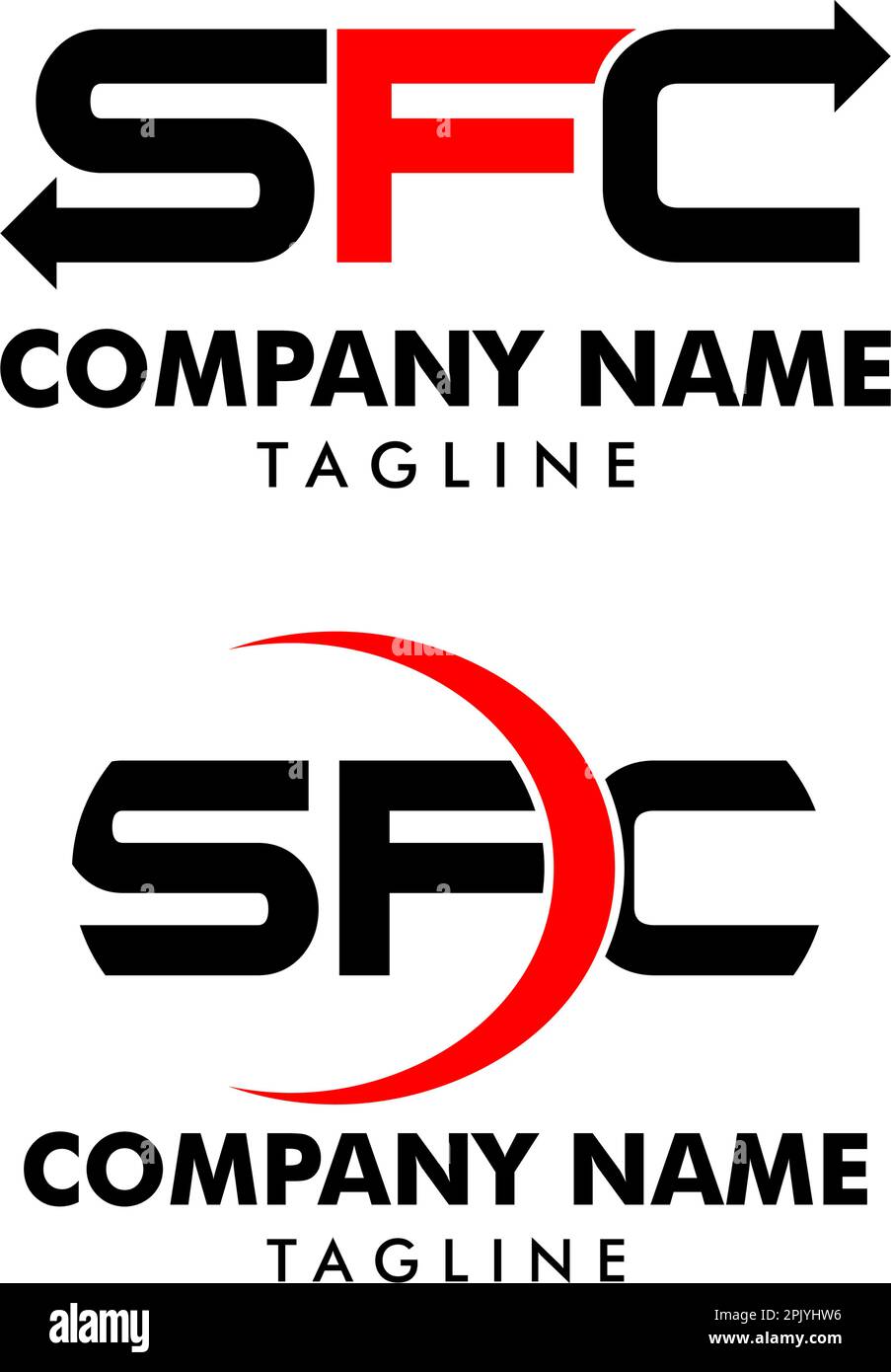 Set of Initial Letter SFC Logo Template Design Stock Vector Image & Art ...