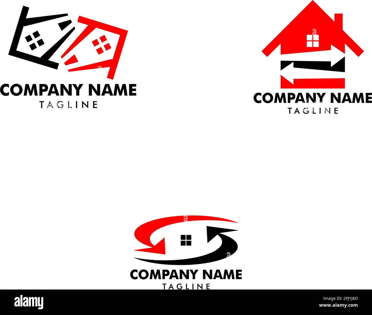 Set of House exchange Logo Icon Template Stock Vector Image & Art - Alamy