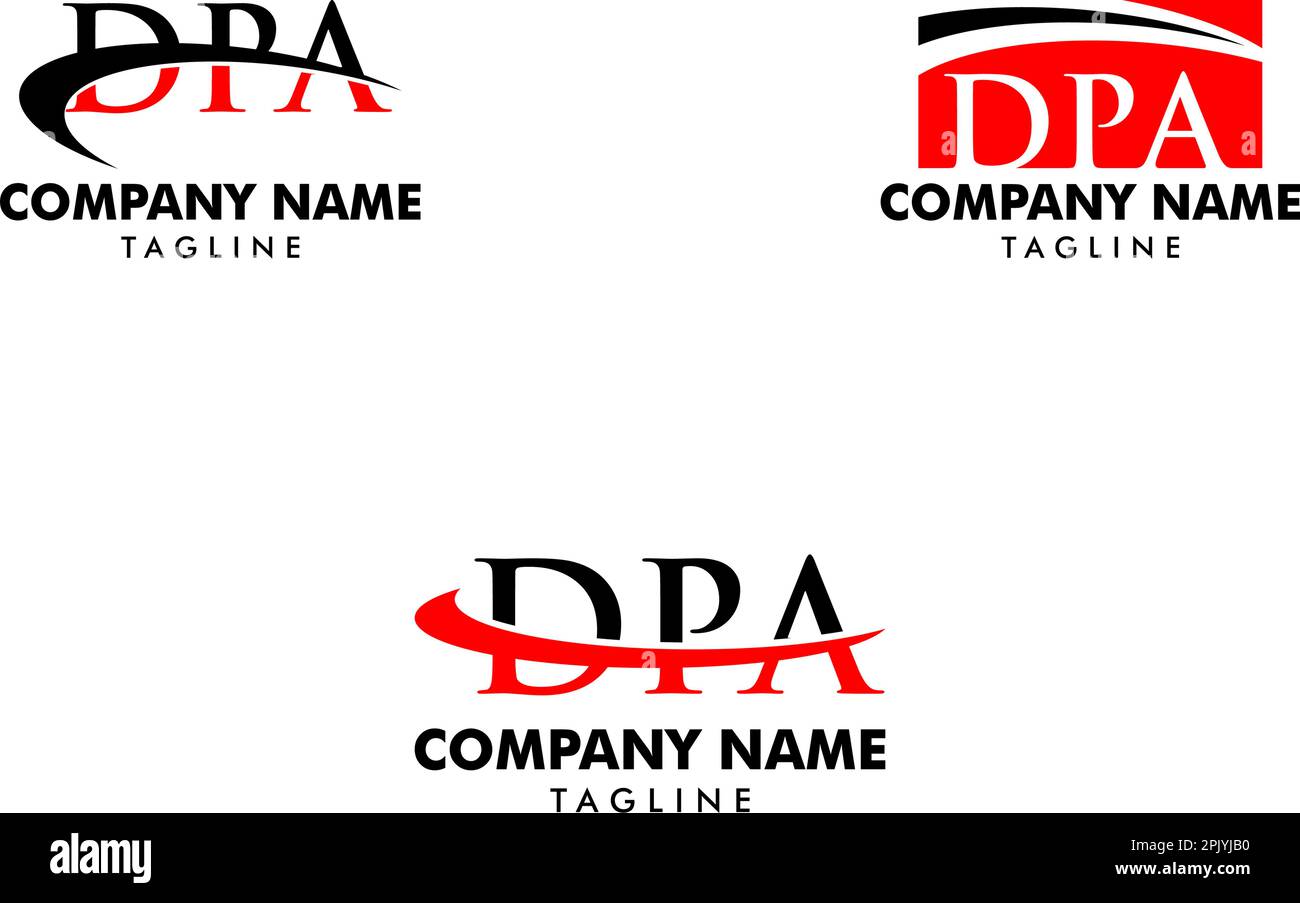 Set of Initial Letter DPA Logo Template Design Stock Vector Image & Art ...