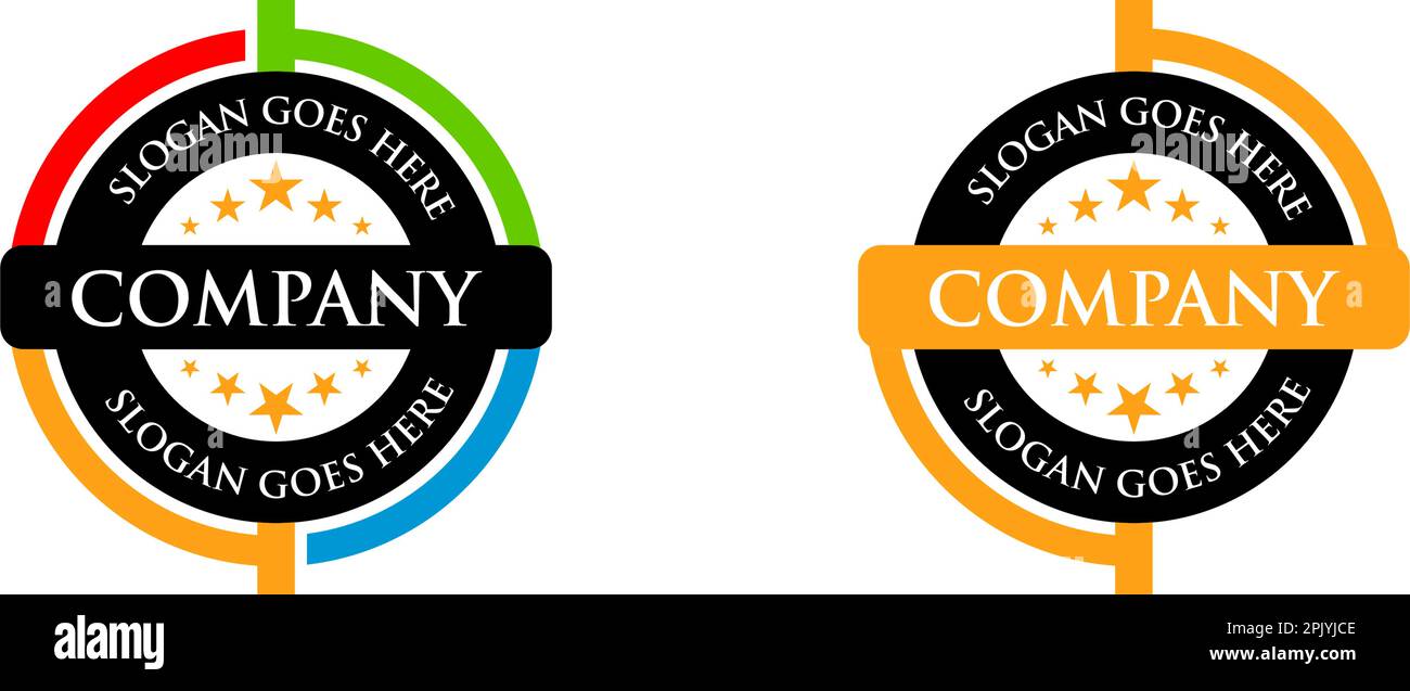 Set of Circle badge logo vector illustration Stock Vector Image & Art ...