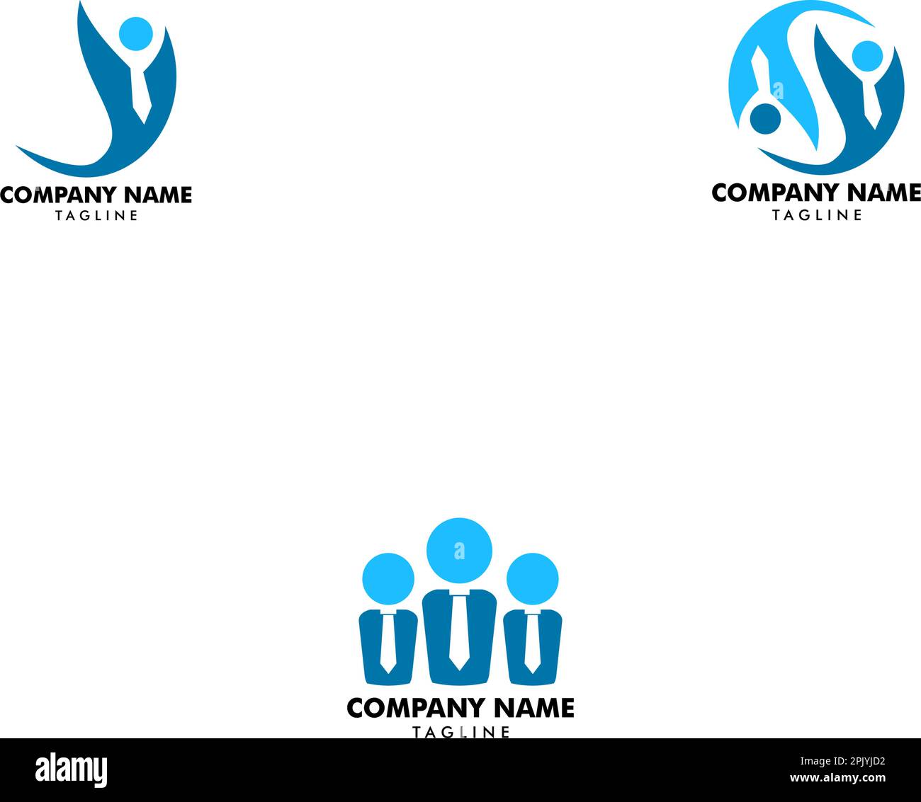 Set of Employee Logo Template Design Vector Stock Vector Image & Art ...
